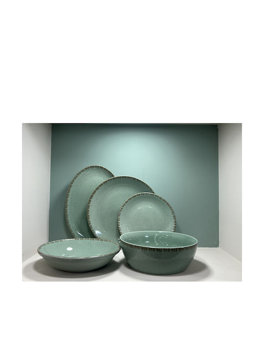 ΣΕΤ 20 ΤΕΜΑΧΙΩΝ ΠΙΑΤΑ ΦΑΓΗΤΟΥ ΠΟΡΣΕΛΑΝΗΣ PISTACHIO IN GLAZE | Crystal